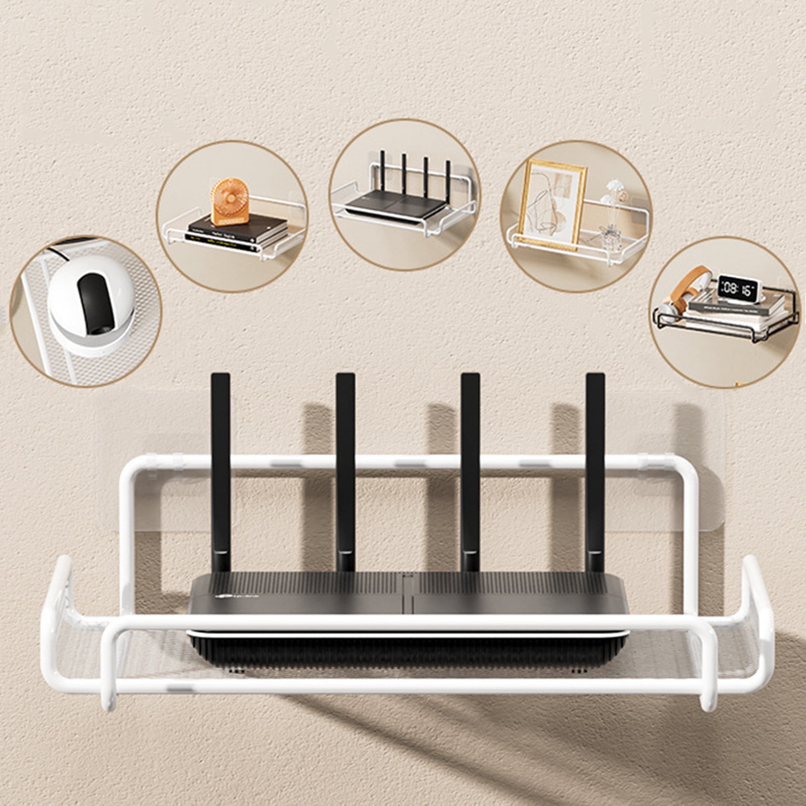 Wall Mounted Router Rack TV Set top Box Wall Mounted on The Storage ...