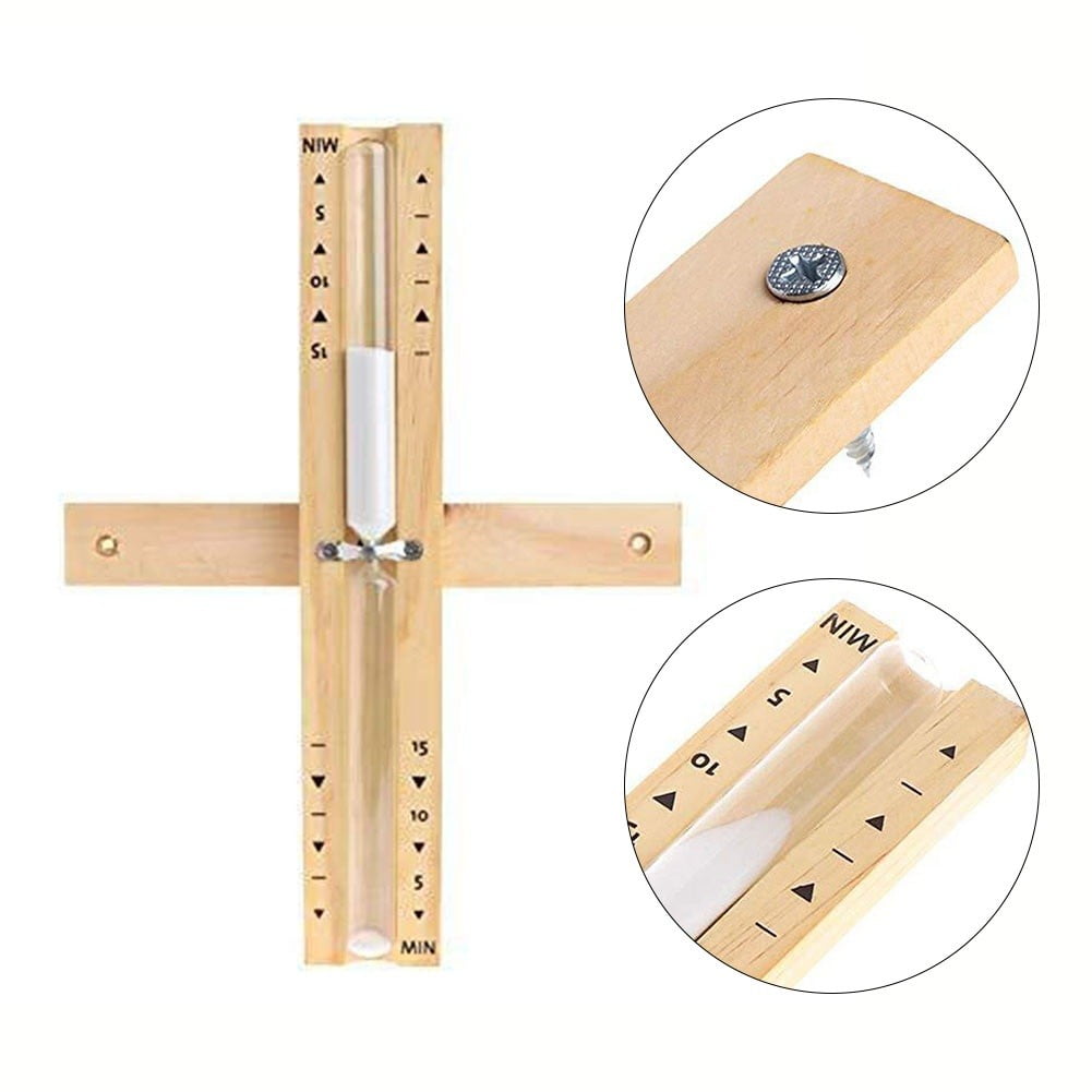 Wall Mounted Sauna Hourglass Sand Timer 15 Minutes, Accurate Rotating ...