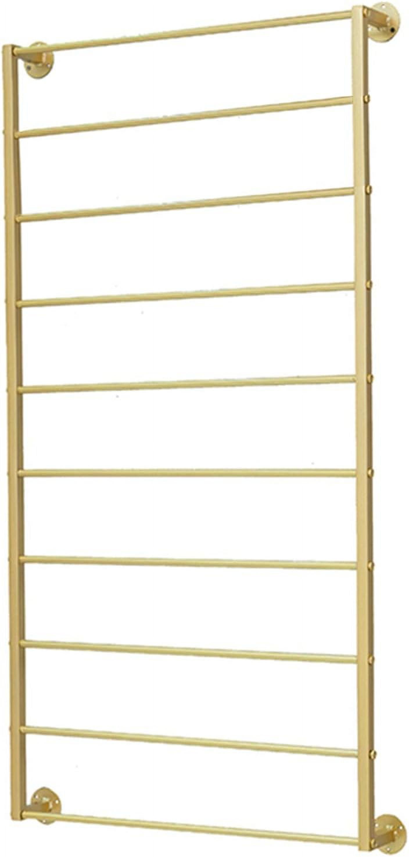 Wall Mounted Scarf Rack, 10 Tier Gold Silk Scarves Hanger Organizer ...