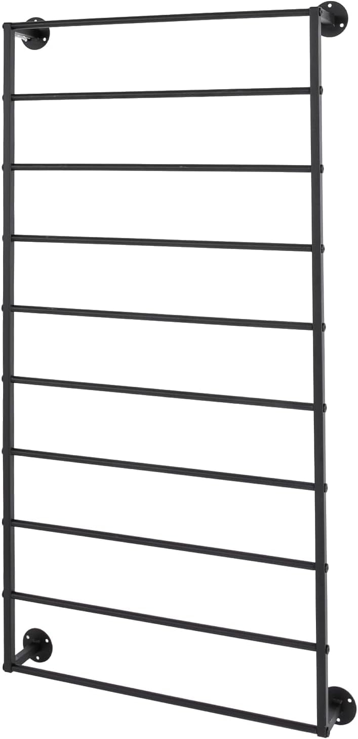 Wall Mounted Scarf Rack, 10 Tiers Wall Scarf Storage Rack, Space-Saving ...