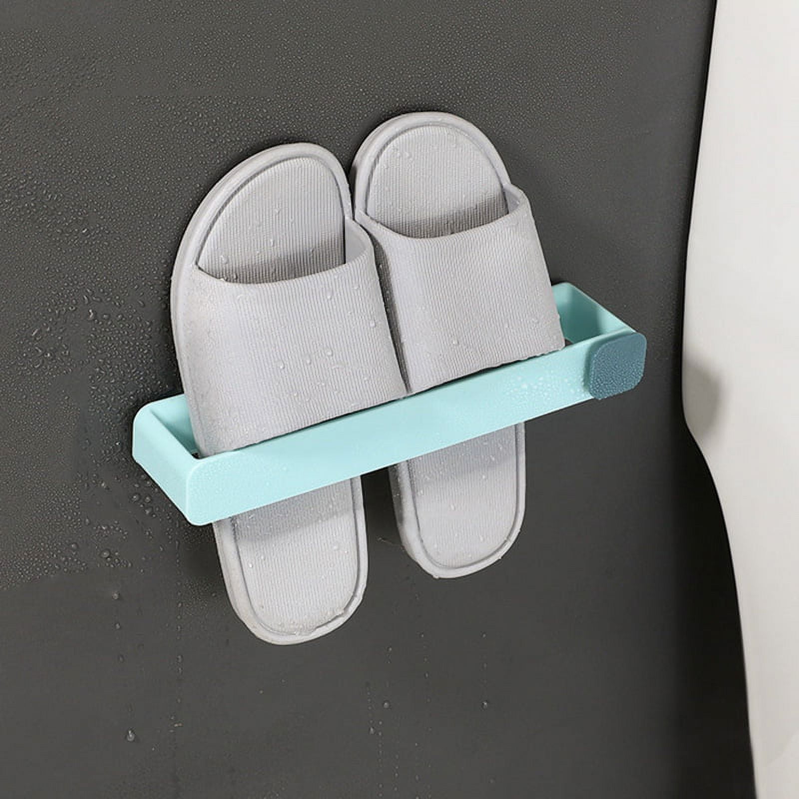 Wall Mounted Shoes Rack 2 Pack with Sticky Hanging Strips, Plastic ...