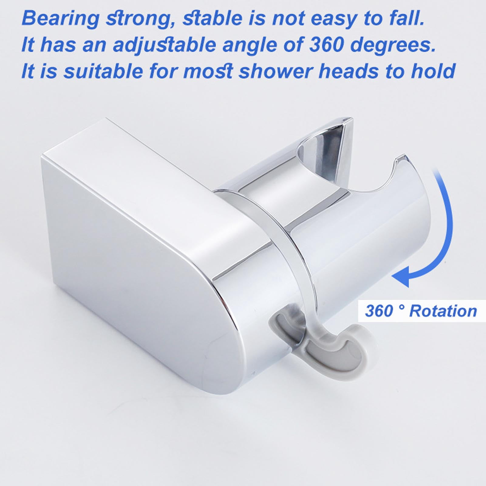 Wall Mounted Shower Bracket, Robust ABS Plastic, 360 Swivel, Ideal For ...