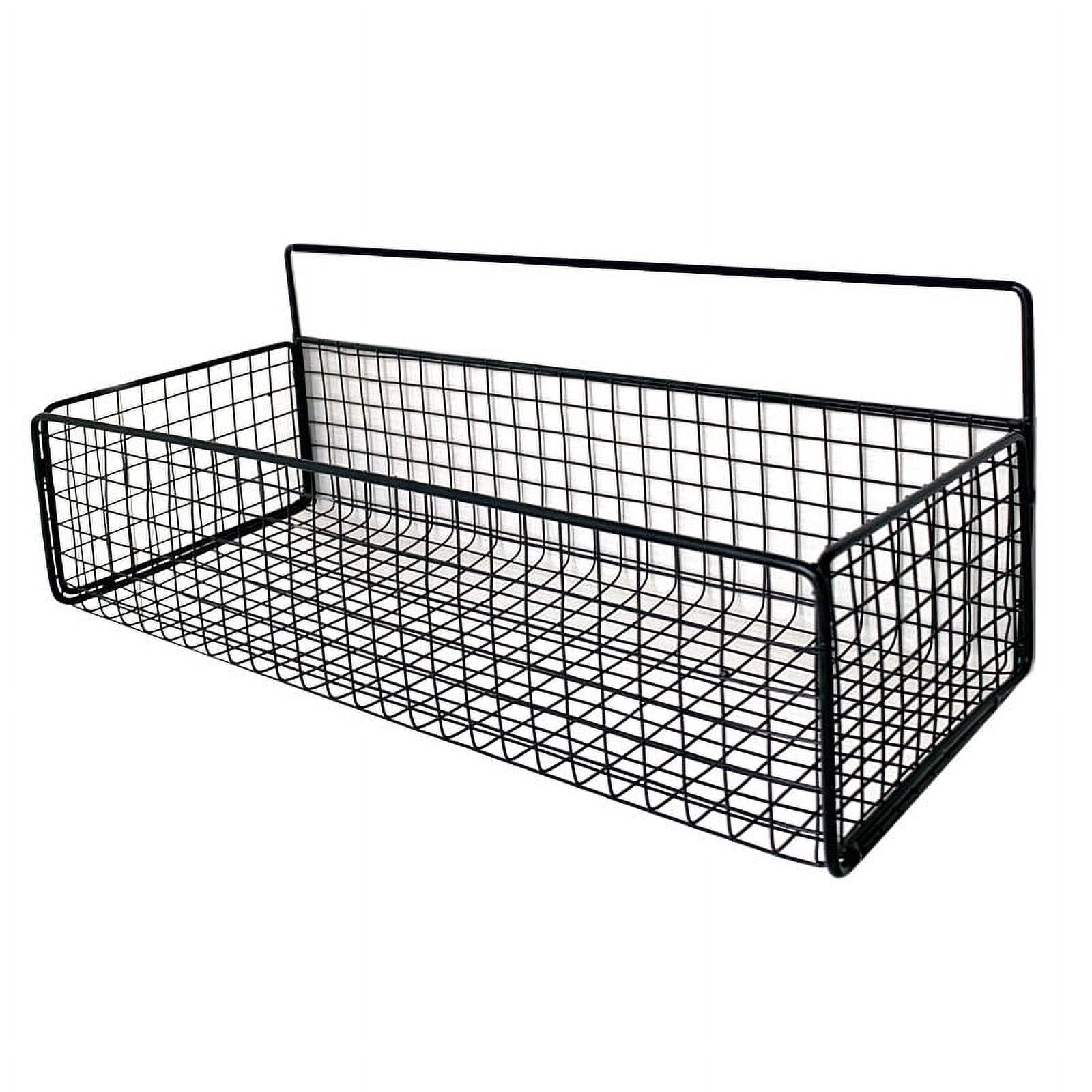 Wall Mounted Shower Caddy Basket, Adhesive Bathroom Shelf, No Drilling ...