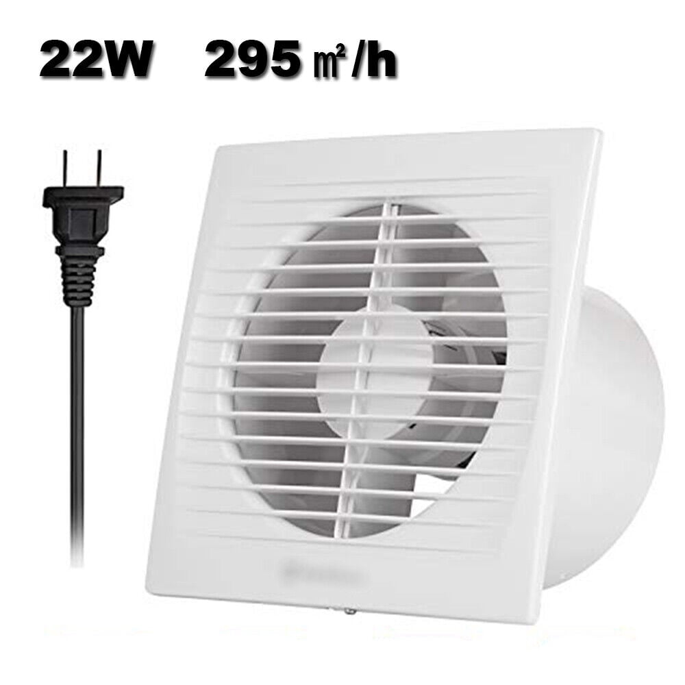 Wall-Mounted Silent Air Vent Exhaust Fan Toilet Kitchen Ventilation ...