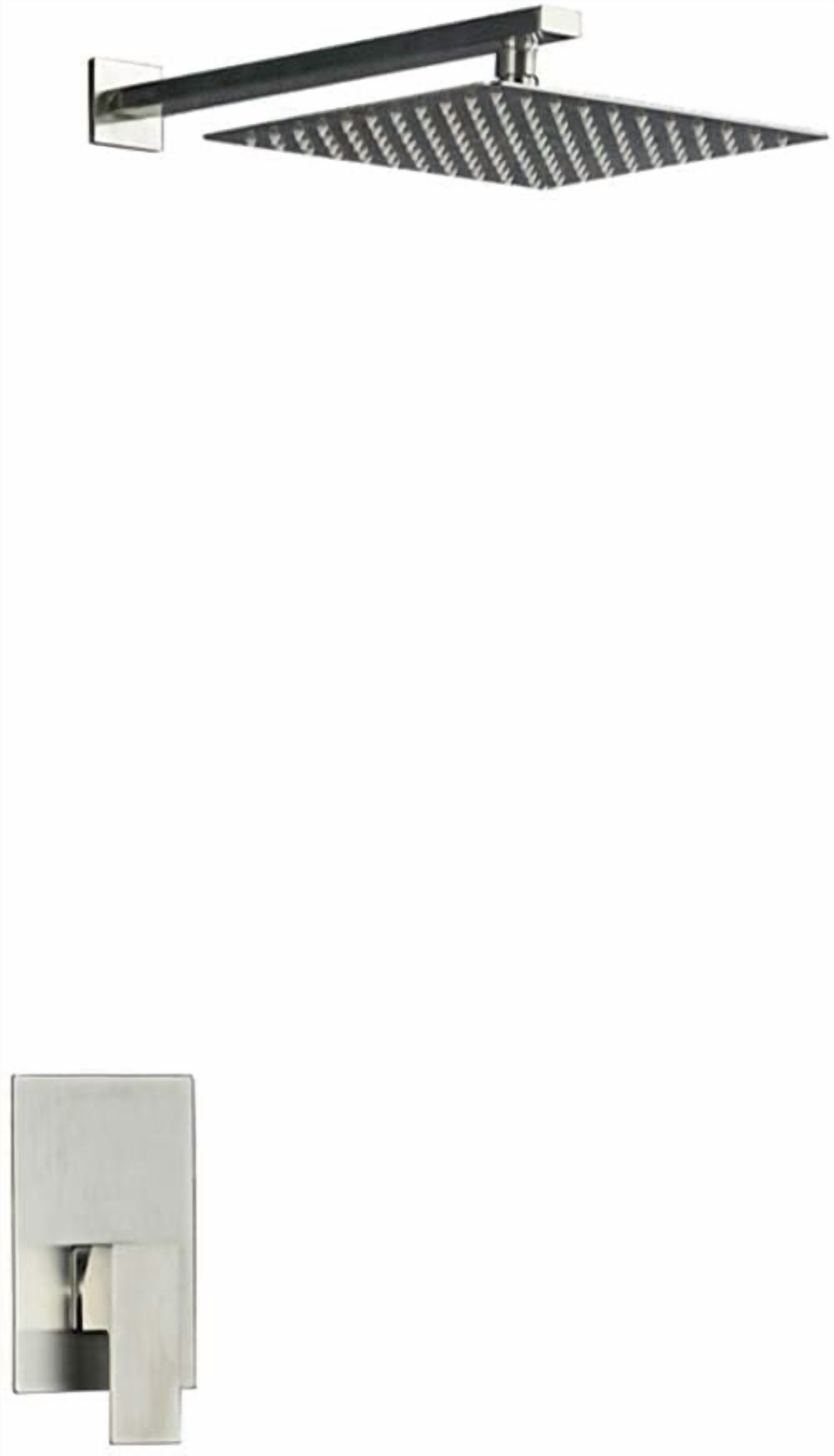 Wall Mounted Single Handle Mixer Valve Shower Set 304 Stainless Steel ...