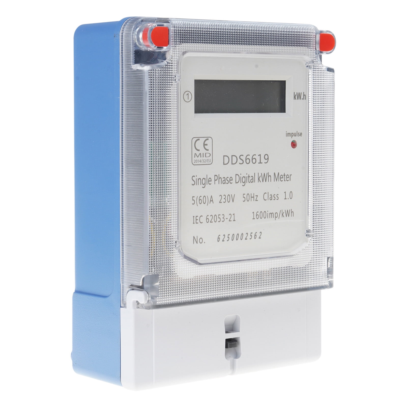 Wall Mounted Single Phase Digital kWh Meter Electric Meter For Home ...
