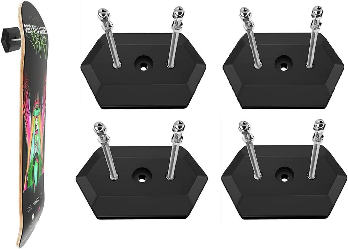 Wall-Mounted Skateboard Display Stand， Skateboard, Wall Display Rack ...