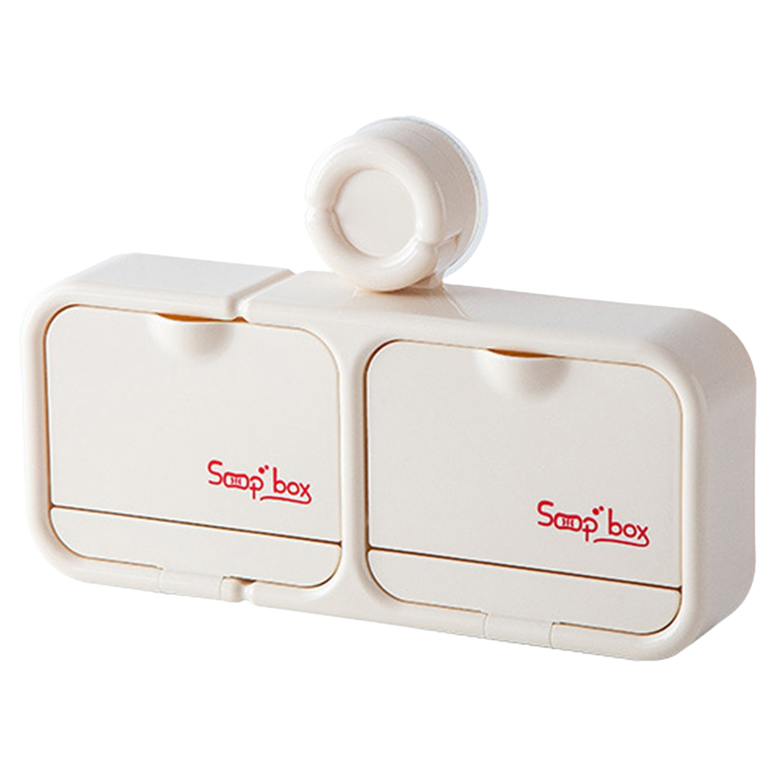 Wall Mounted Soap Box with Cover and Suction Cup, 10.63 in x 2.17 in x ...