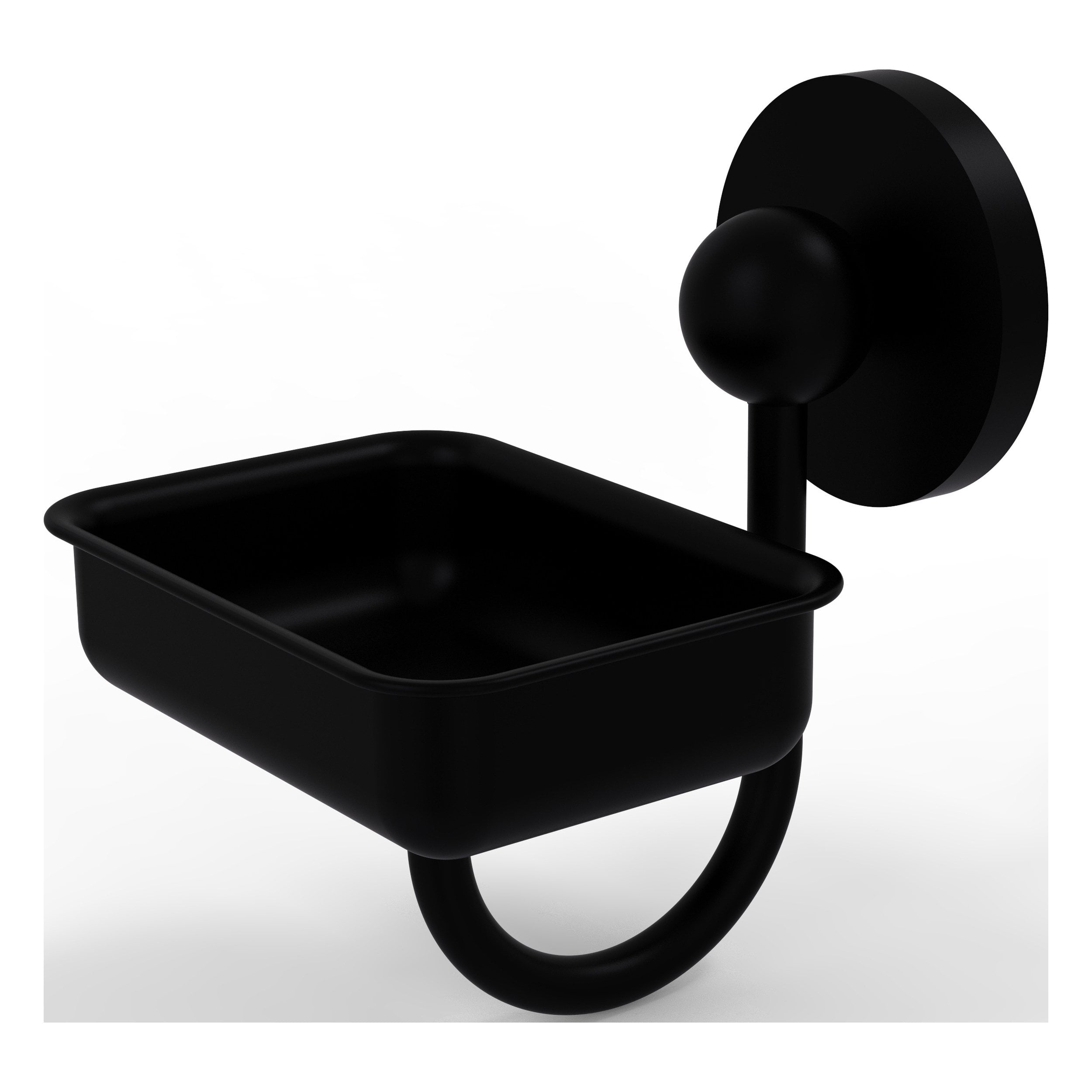 Wall Mounted Soap Dish - Matte Black - Walmart.com
