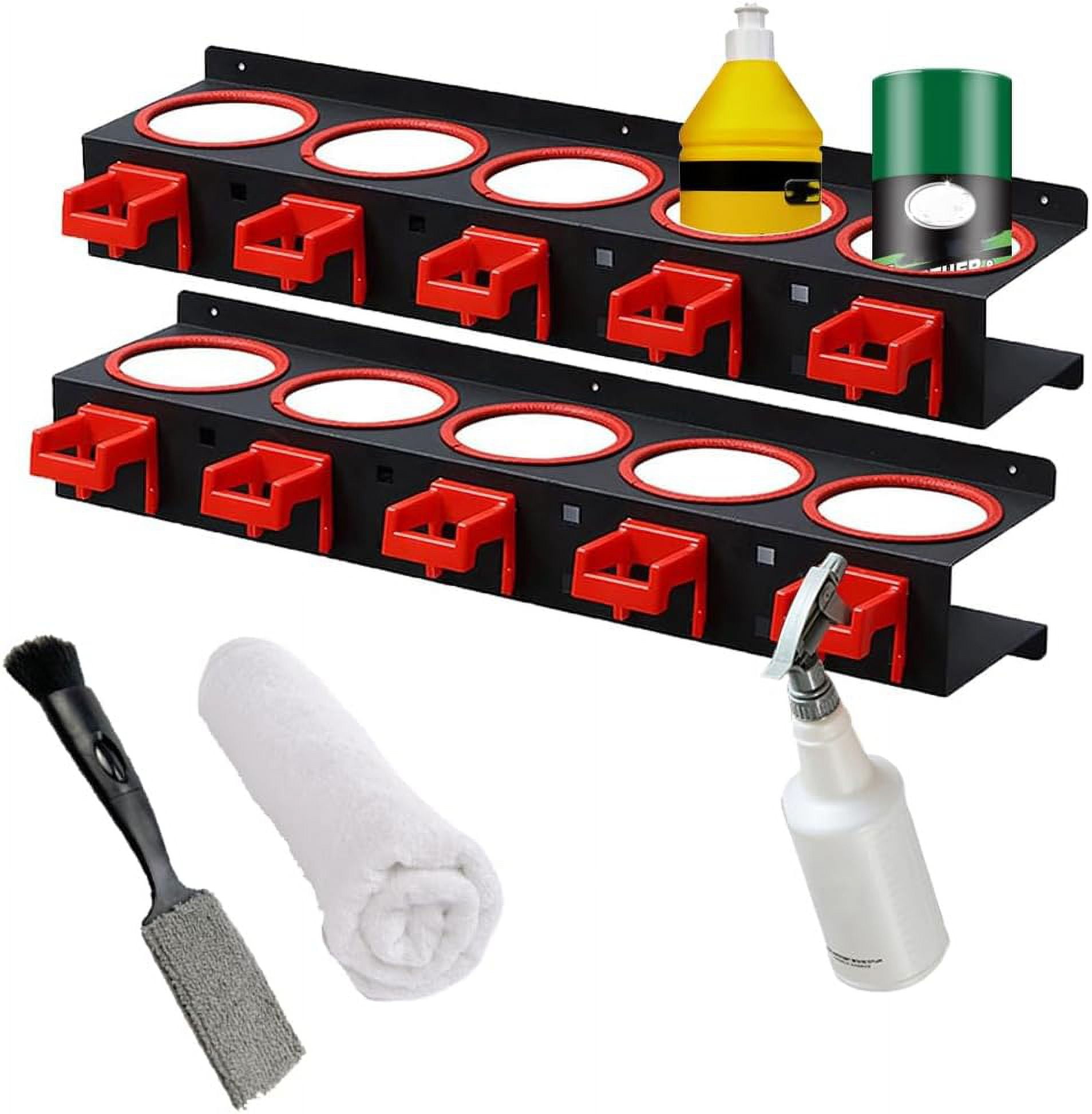 Wall Mounted Spray Bottle Holder, 2 Pack Spray Can Holder, Spray Bottle ...