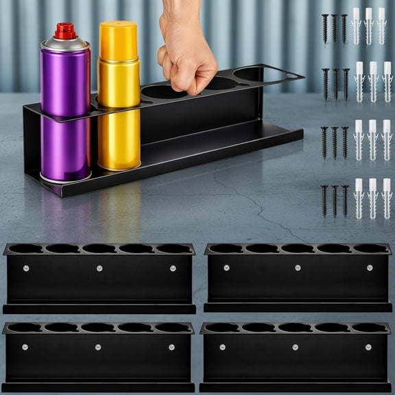 Shop Wall-Mounted Spray Paint Can Holders for Garage Storage