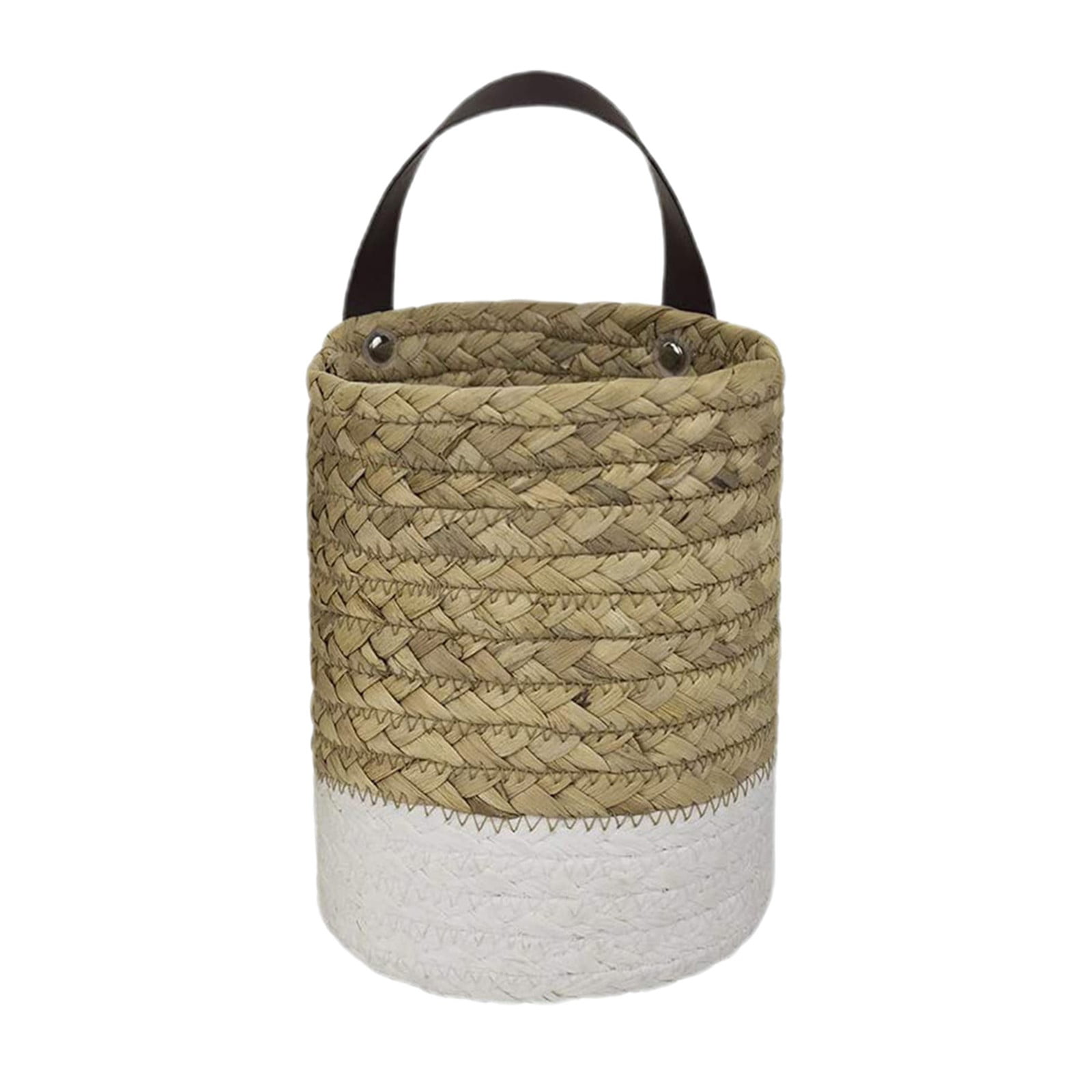 Wall Mounted Storage Basket, Furenl Sea Grass Hanging Storage Baskets ...