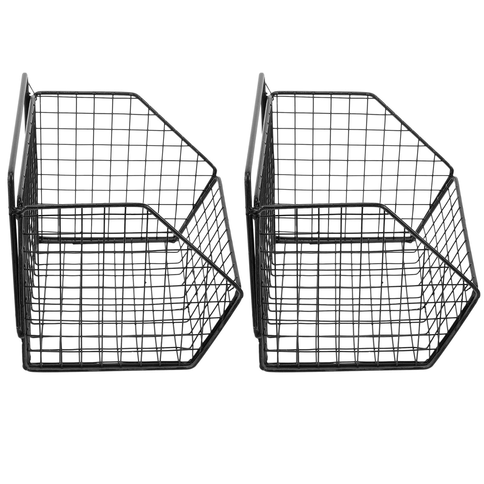 Wall Mounted Storage Basket Onions Fruit and Veggie Metal Vegetable ...