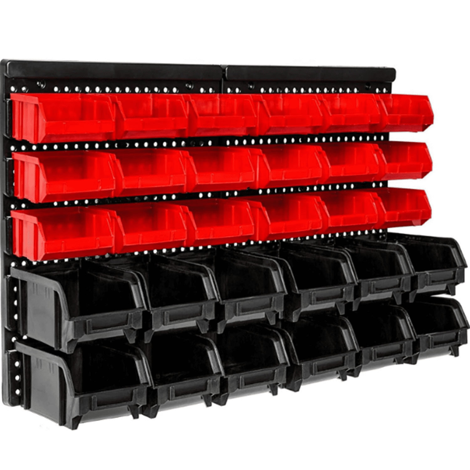 Wall Mounted Storage Bins, 30 Wall Mount Tool Organizer Bins Plastic ...