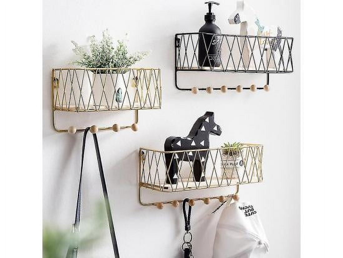 Wall-Mounted Storage Hooks;Multifunctional Entryway Organizer;Durable ...