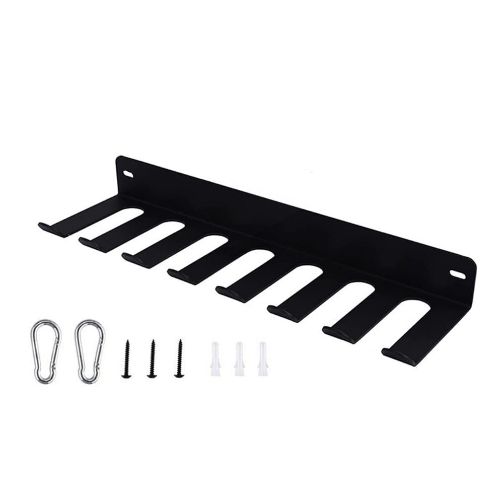 Wall Mounted Storage Rack with 7 or 8 Hooks for Home Gym Accessories ...
