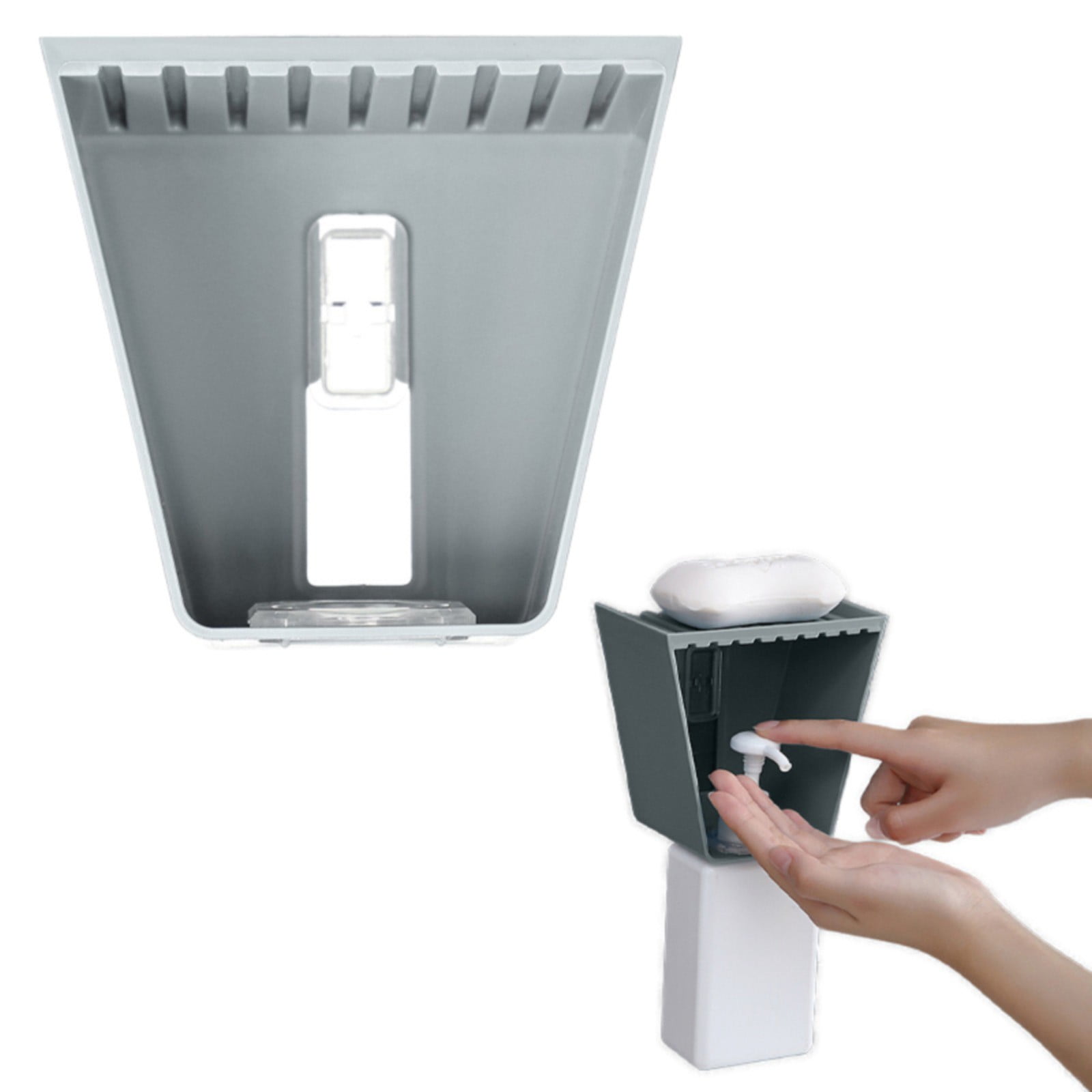 Wall Mounted Storage Rack Gray,Storage Rack，Grey，Plastic - Walmart.com