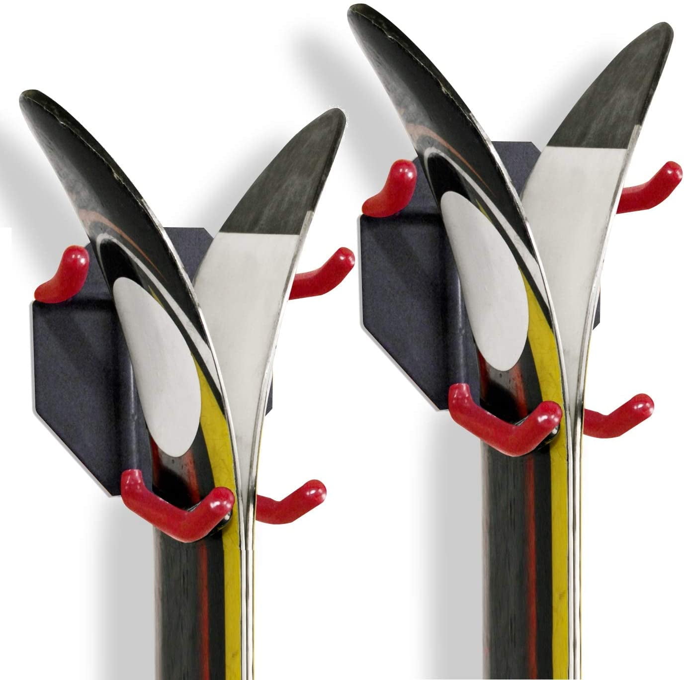 Wealers Sports Equipment Shelves - Wall Mounted Rack for 2 Skis ...