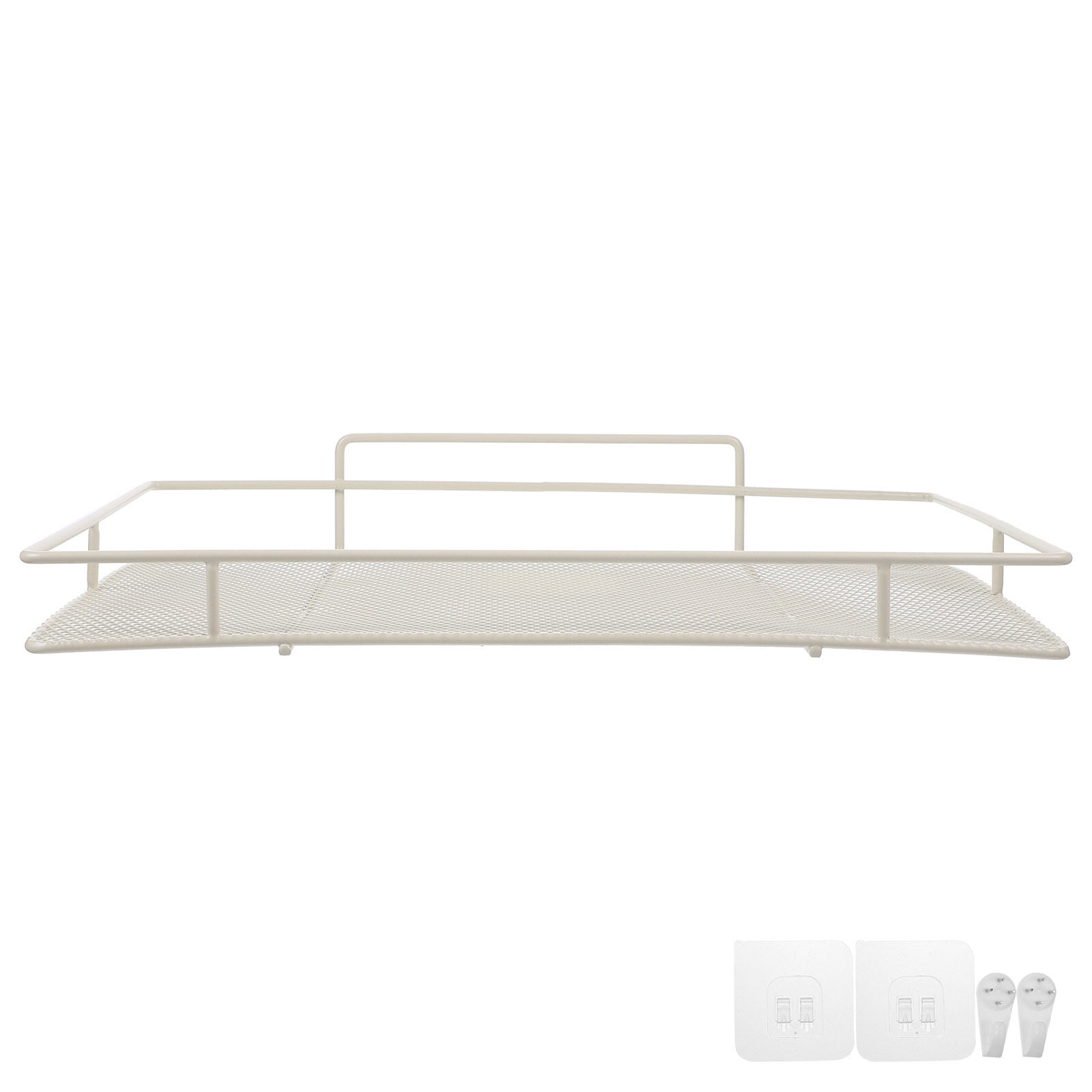 HOMEMAXS Wall Mounted Storage Rack for Home White Iron Material Strong ...