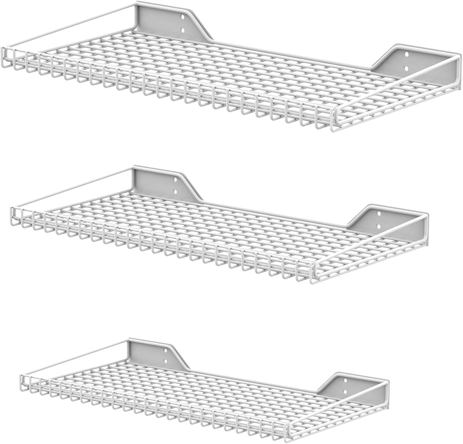 Wall-Mounted Storage Shelves, Mixed-Size Garage Wall Shelving for ...