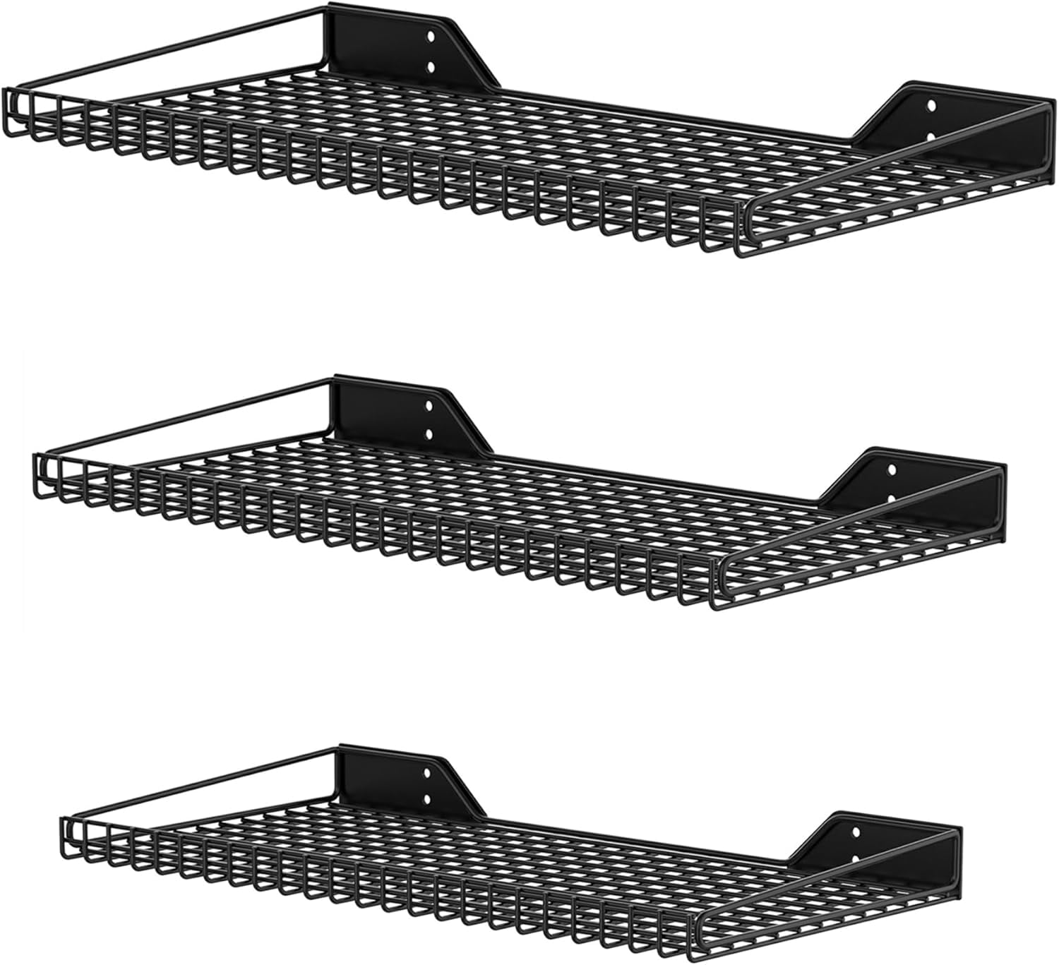 Wall-Mounted Storage Shelves, Mixed-Size Garage Wall Shelving for ...