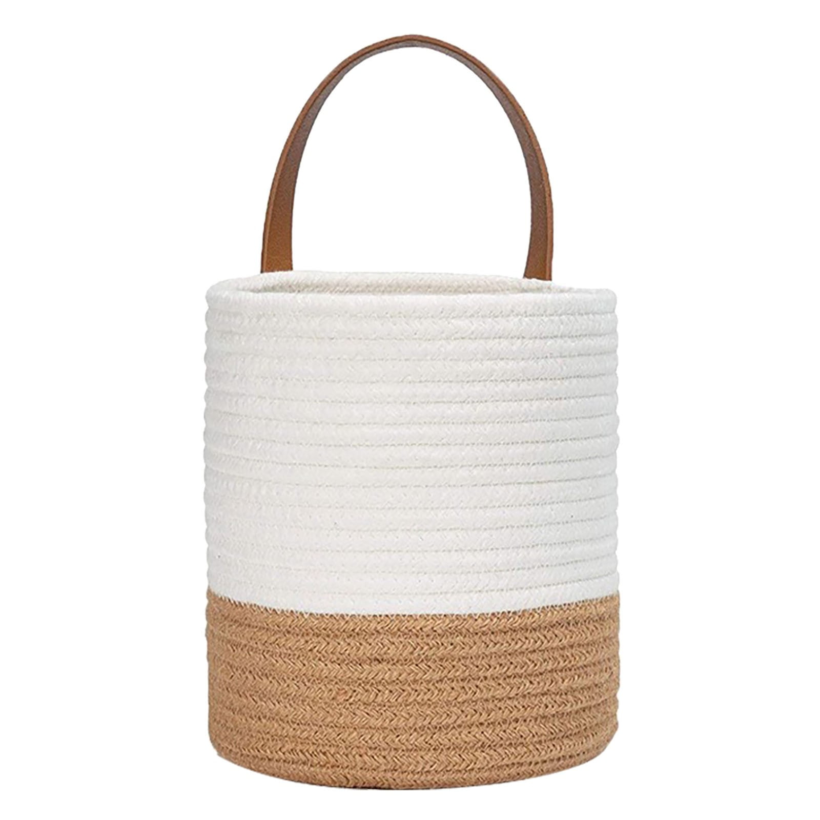 Wall Mounted Storage Storage Hanging Baskets Hanging Flower Pots Woven ...