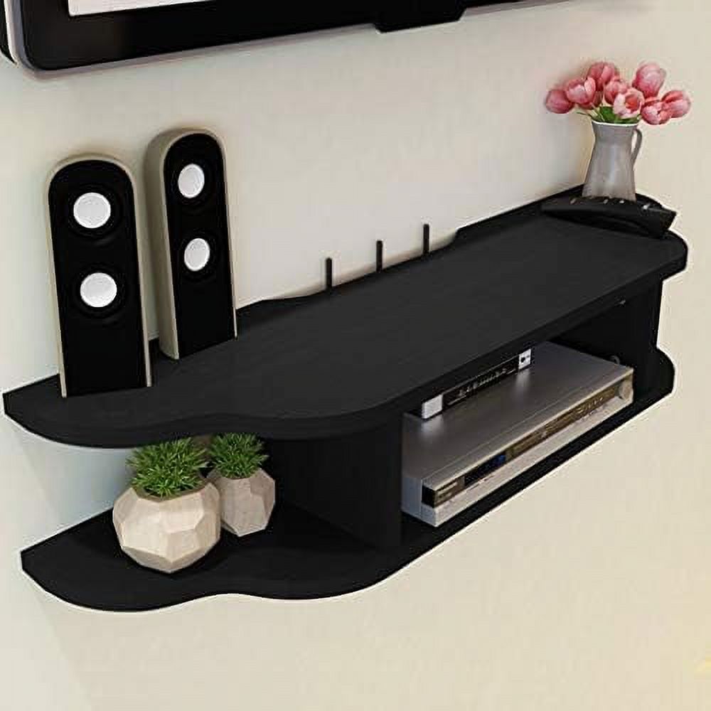 Wall Mounted TV Media Console Floating TV Stand with Open Media Console ...