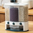 Wall-Mounted or Tabletop Grain Storage Bucket with Removable Dividers ...
