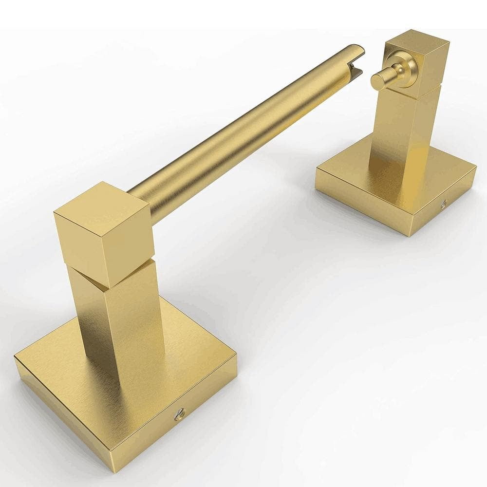 Wall Mounted Toilet Paper Holder Double Post Pivoting Square Tissue ...