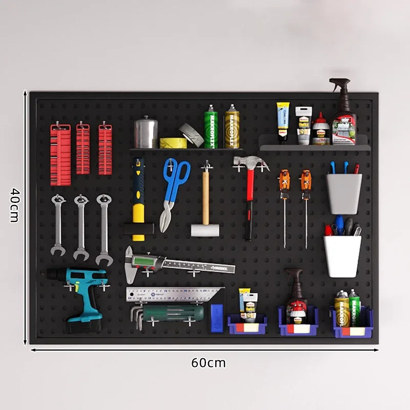Wall Mounted Tool Storage Rack Universal Hardware Tools Organizer ...