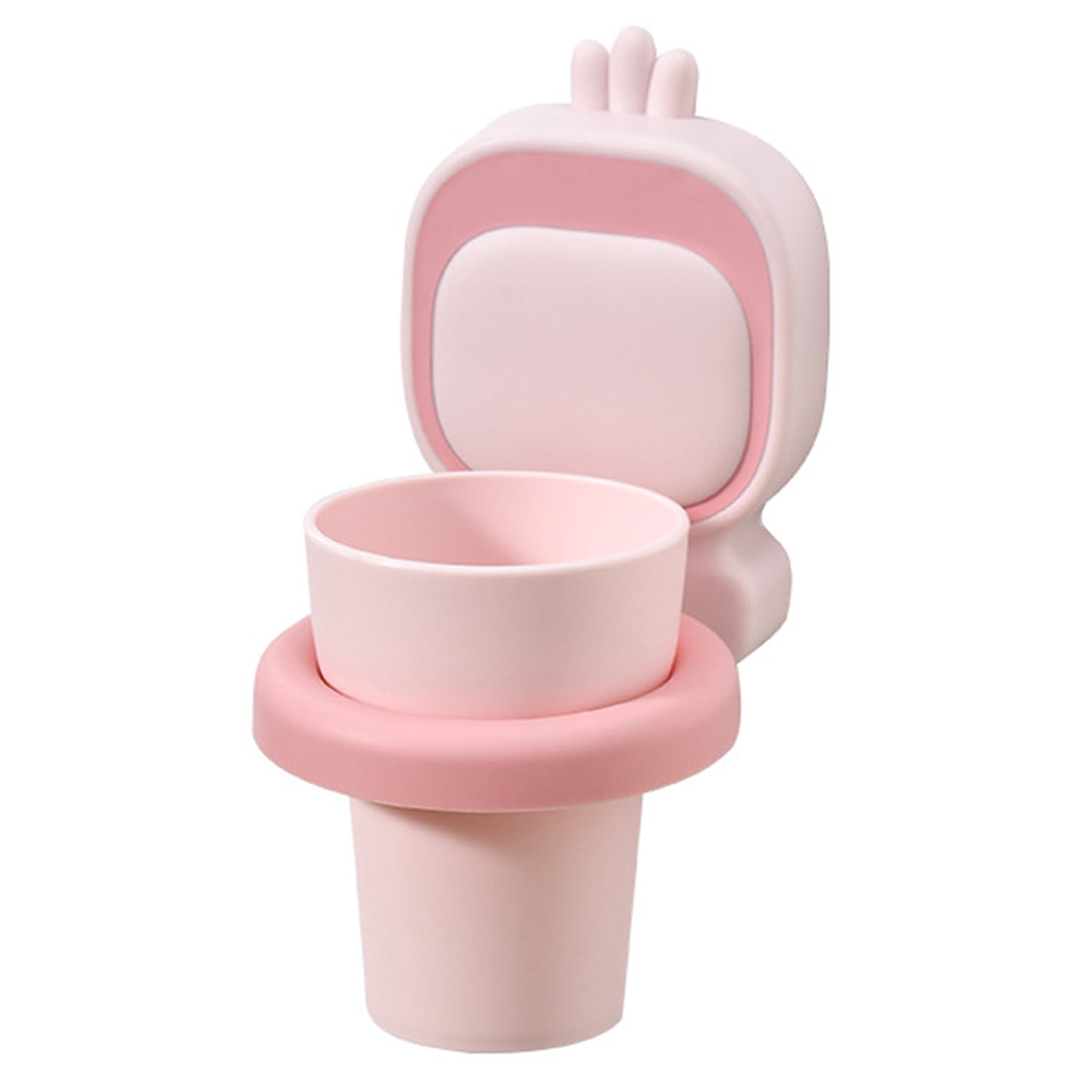 Wall-Mounted Toothbrush Cup Holder, Self-Adhesive Toothbrush Holders ...