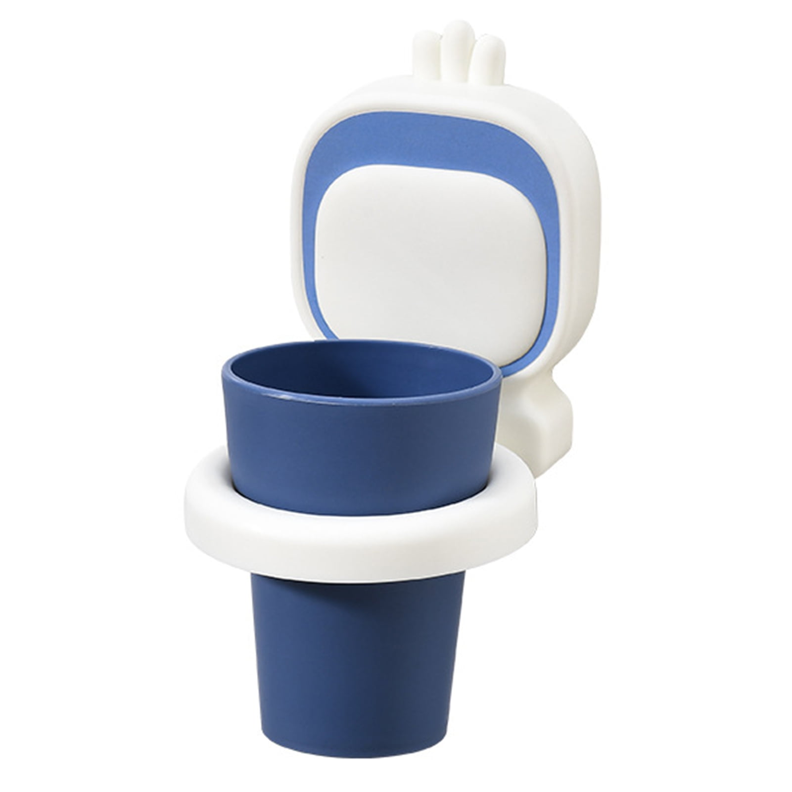 Wall-Mounted Toothbrush Cup Holder, Self-Adhesive Toothbrush Holders ...