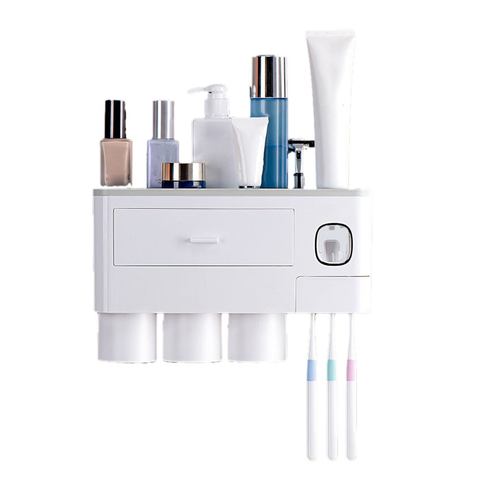 Wall-Mounted Toothbrush Holder with Multi-Function Magnetic Absorption ...