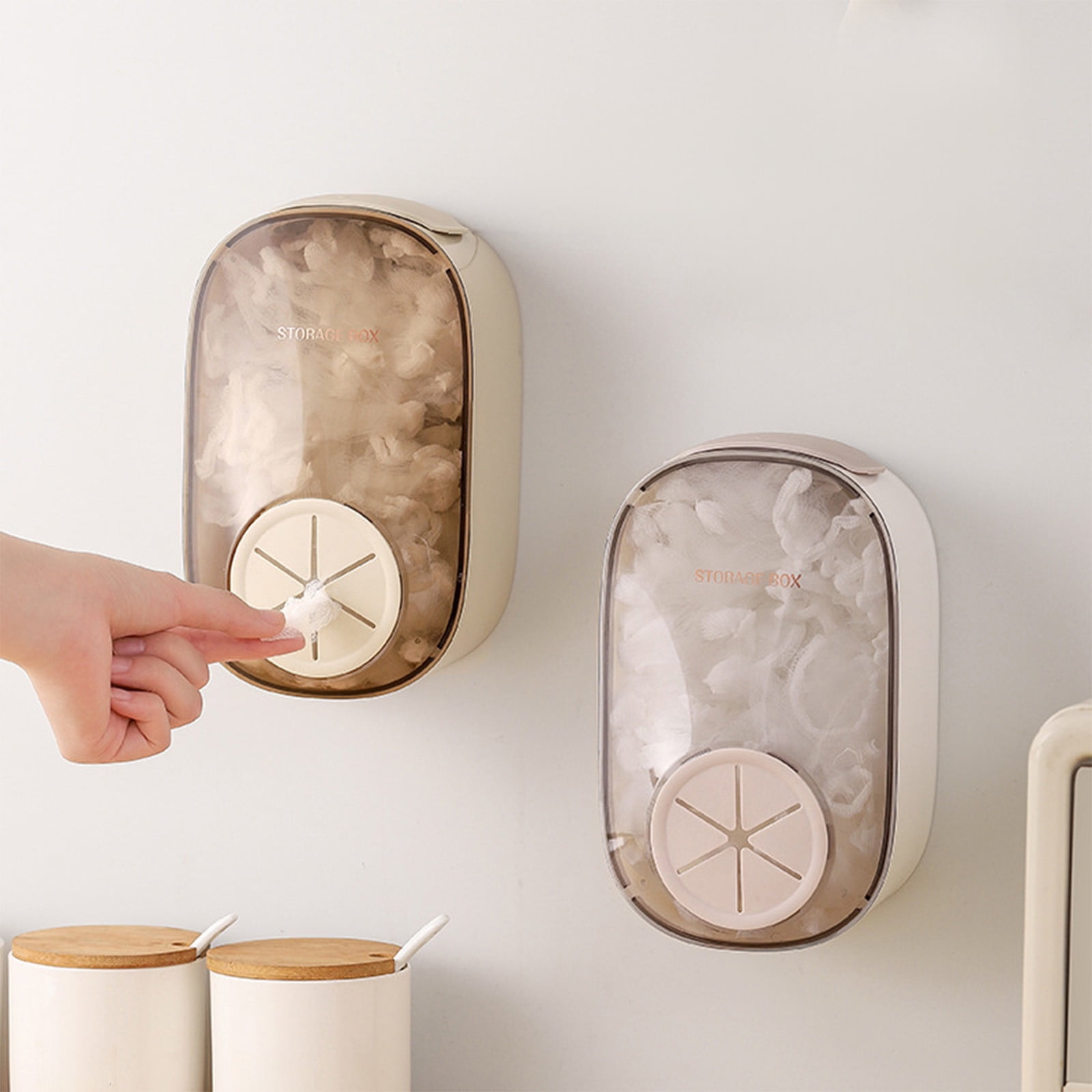 Cling Film Wall Organizer,Extractable Kitchen Bag,No Punch Design ...