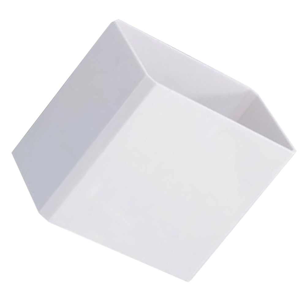 Wall Mounted Toothpaste Bucket Toothbrushes Makeup Holder White ...