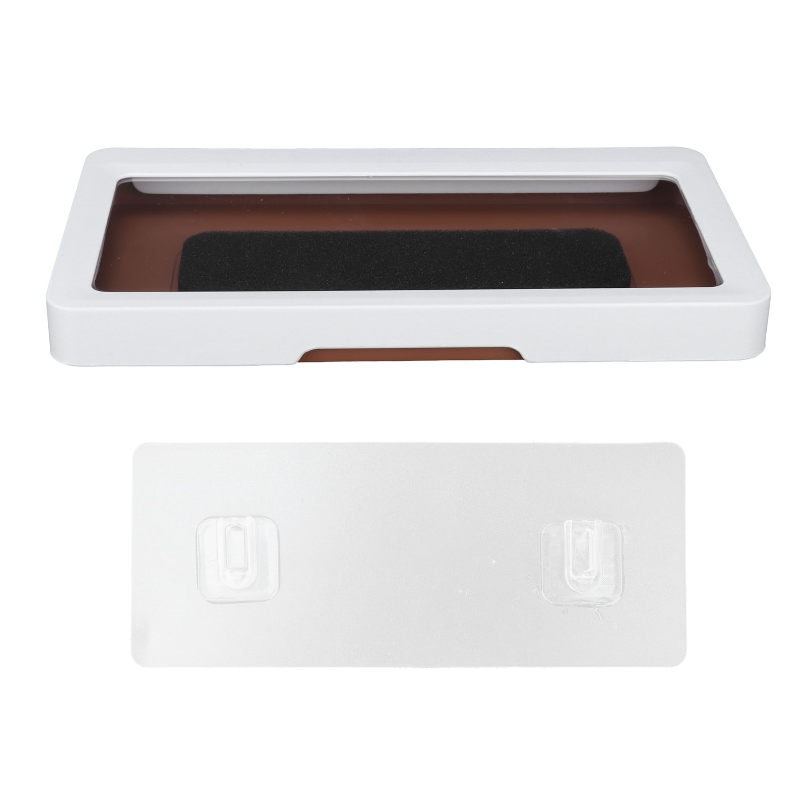 Wall-Mounted Touchscreen Holder for Bathroom, White Waterproof Phone ...