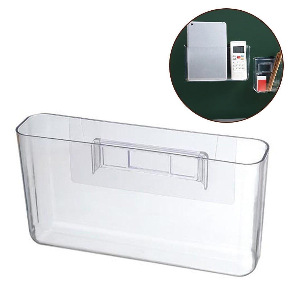 Wall Mounted Transparent Storage Rack Dormitory Multifunctional Boxes ...