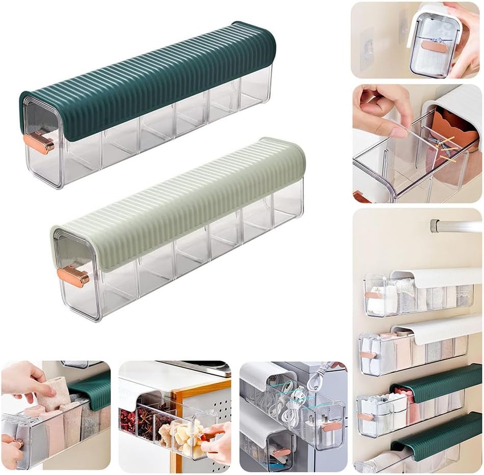 Wall Mounted Transparent Underwear Box，Clear Wall Mounted Drawer ...