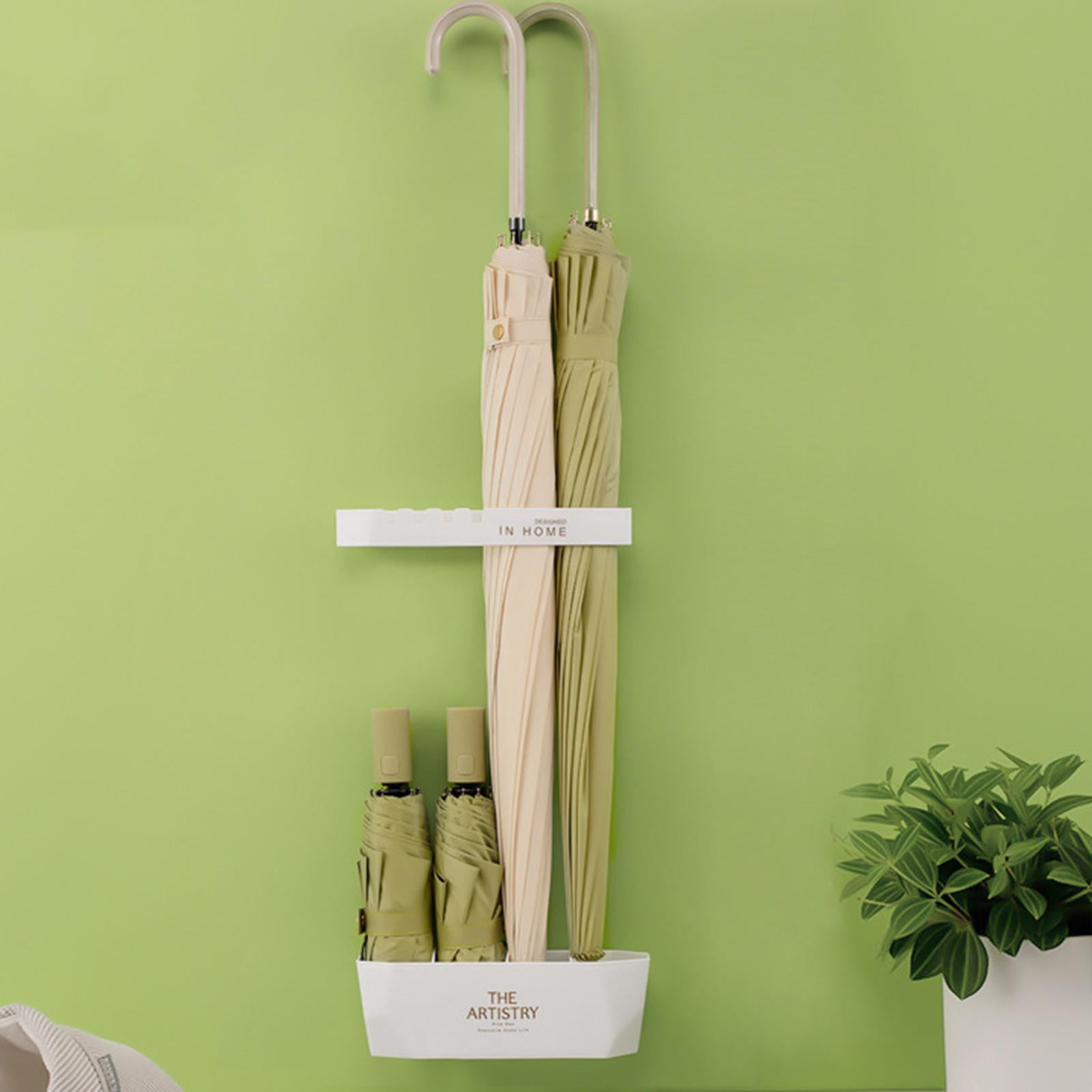 Wall Mounted Umbrella Storage Rack, Umbrella Holder Multifunctional ...