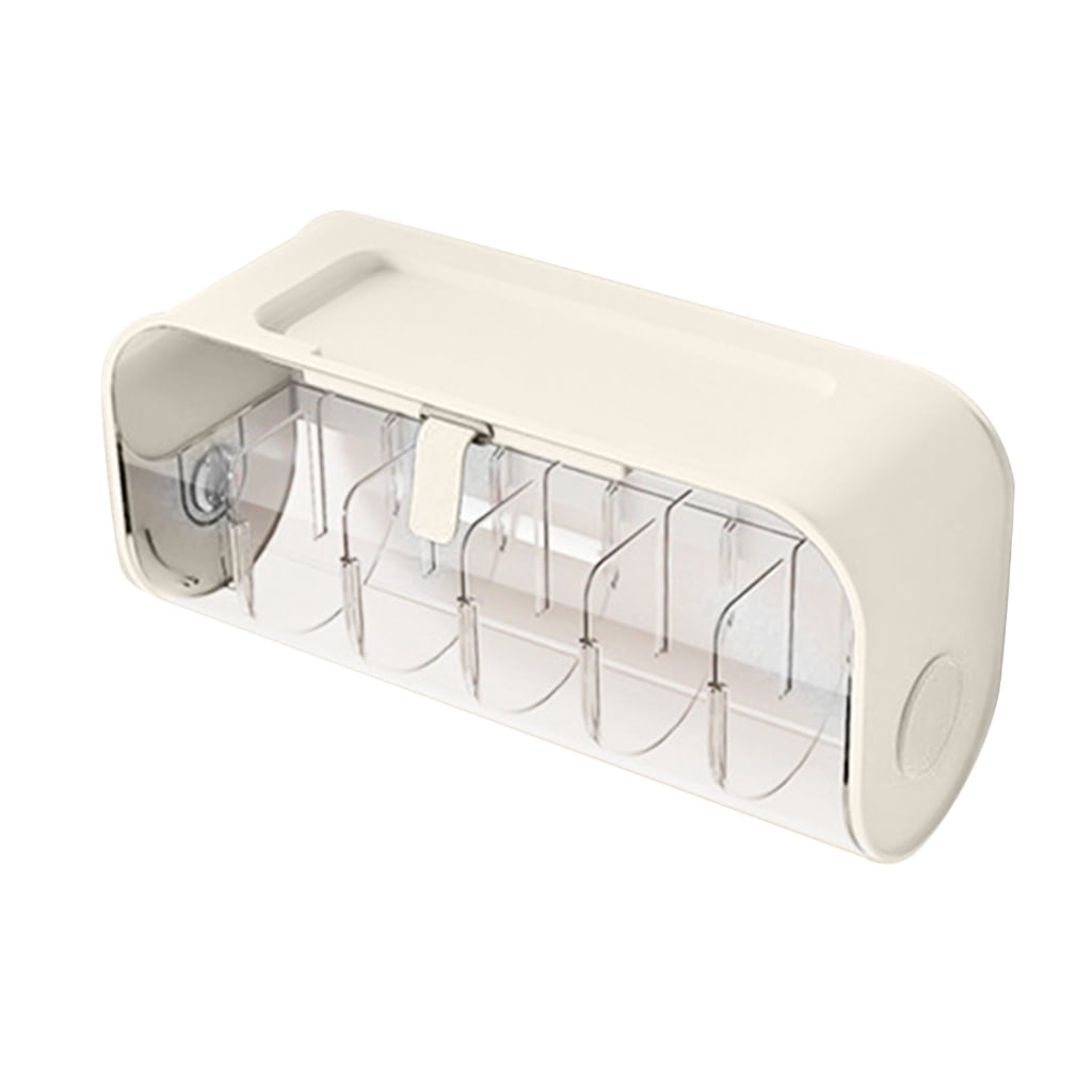 Wall Mounted Underwear Storage Box Wardrobe Clothes Organizer Clear ...