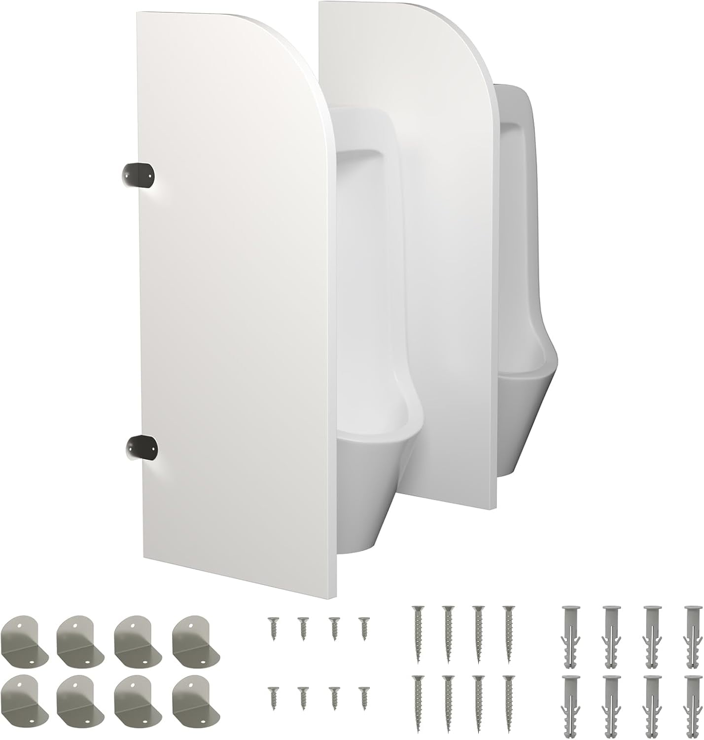 Wall-Mounted Urinal Divider Partition \/ Men's Privacy Screen for ...