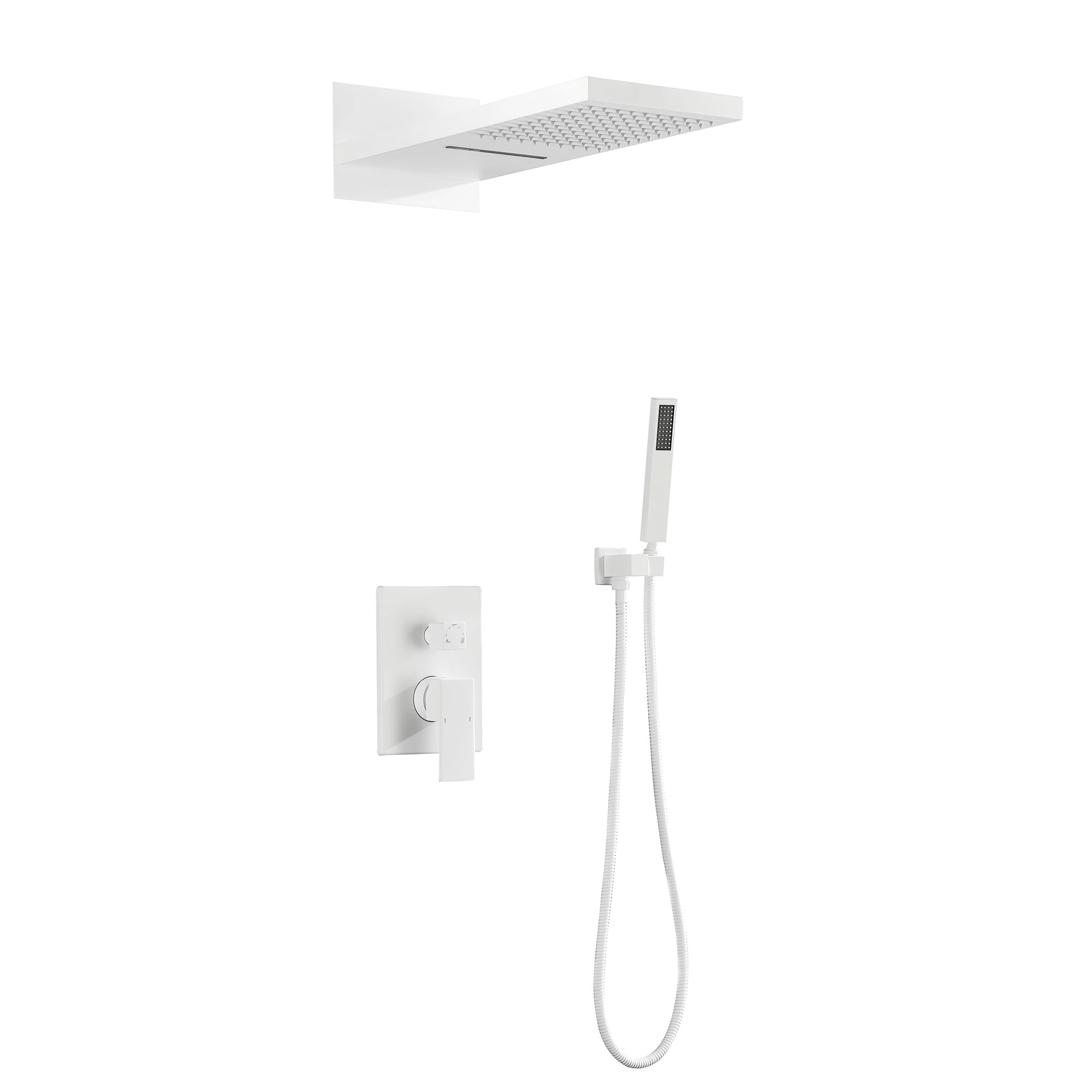 Wall Mounted Waterfall Rain Shower System With Handheld Shower Head ...