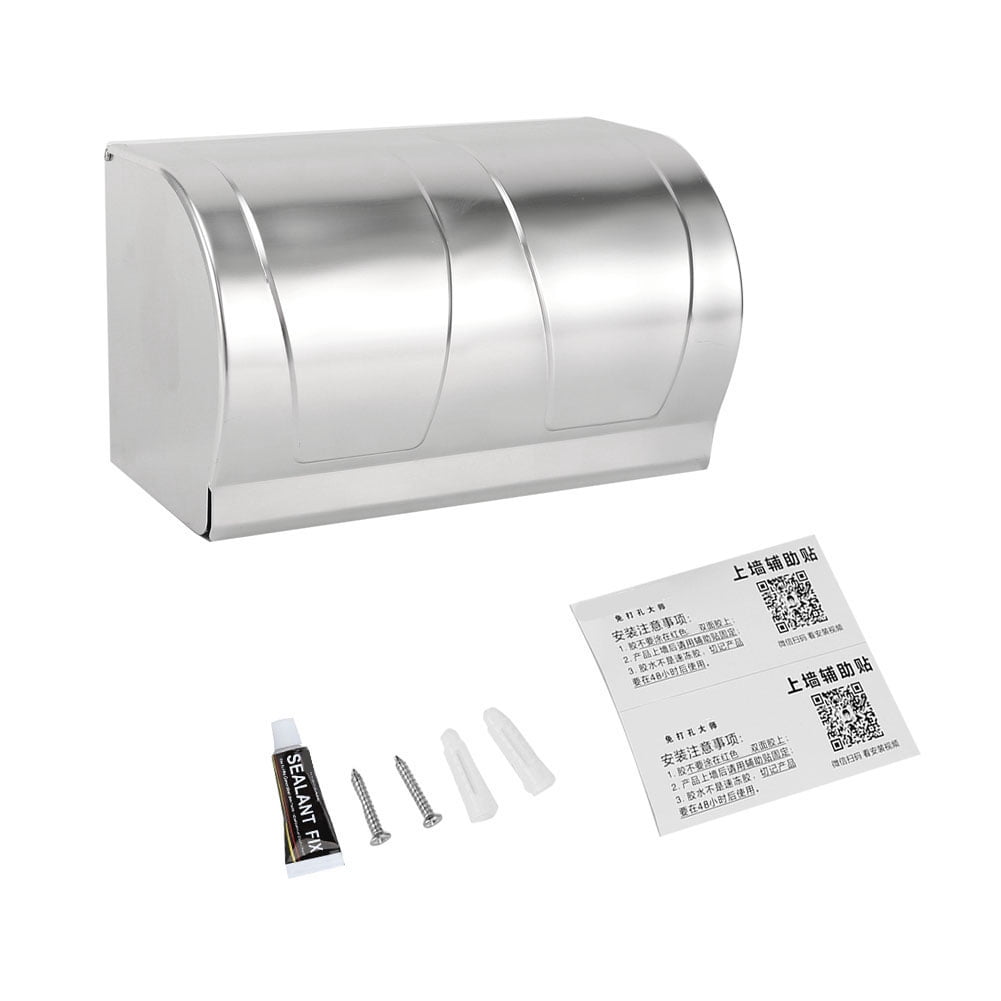 Wall-Mounted Waterproof Tissue Box for Bathroom — Toilet Paper Holder ...