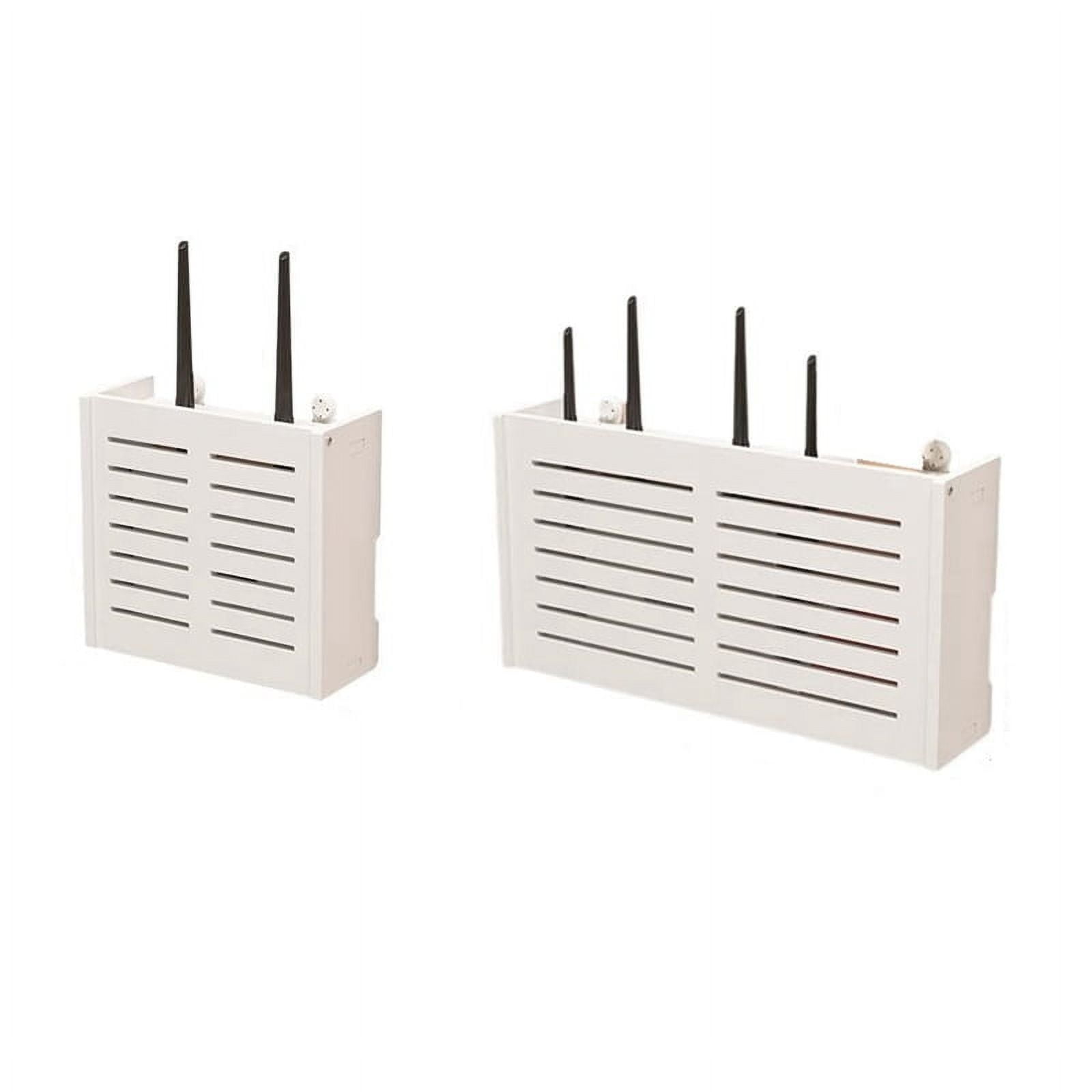 Wall-Mounted WiFi Router Storage Box - Elegant Cable Organizer for Home ...