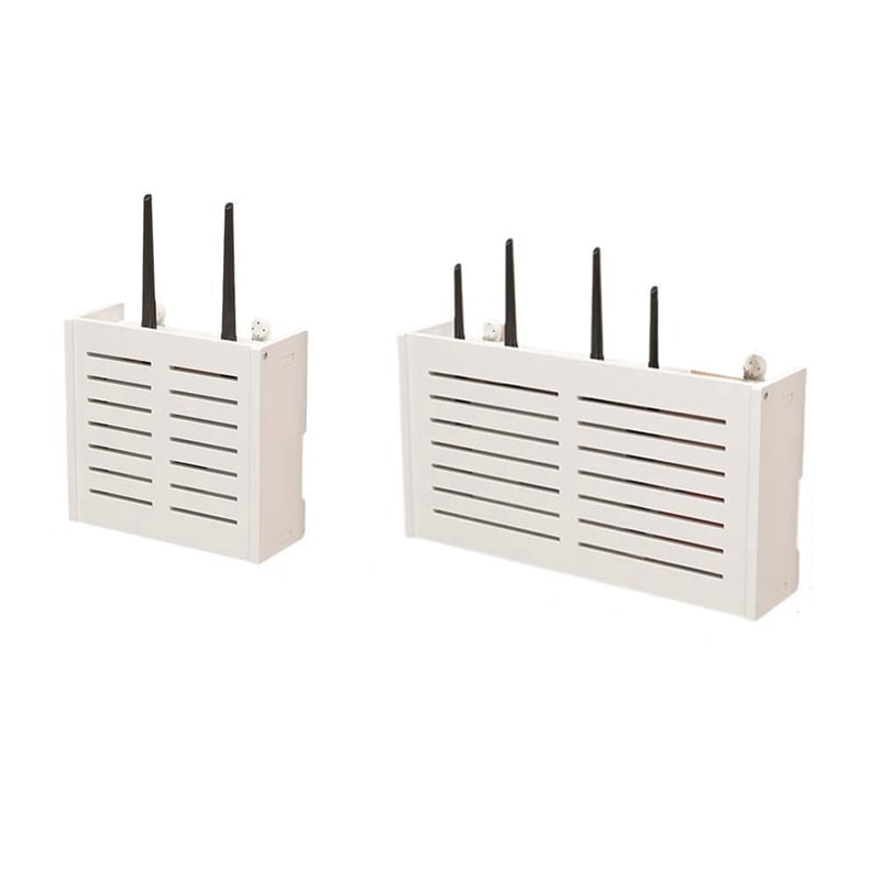 Wall-Mounted WiFi Router Storage Box - Elegant Cable Organizer for Home ...
