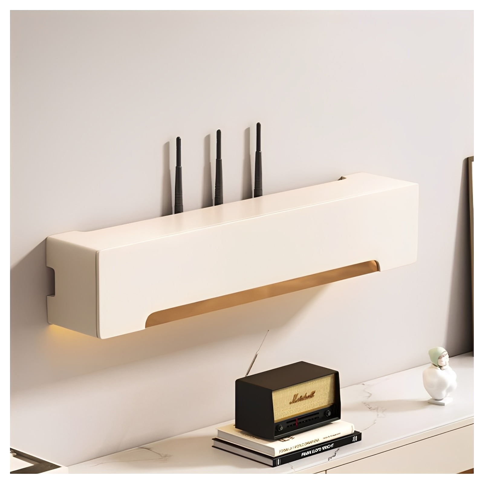 Wall Mounted WiFi Router Storage Box, Router Storage Box Holder ...