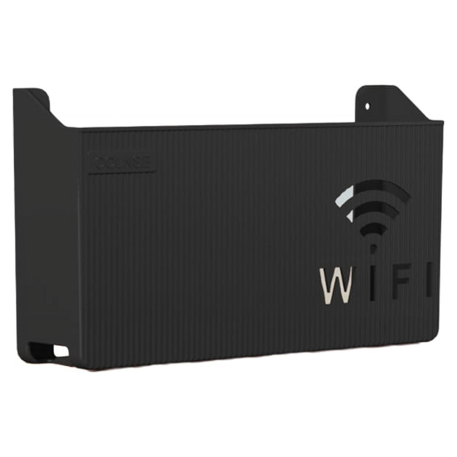 Wall Mounted Wifi Router Storage Box Cable Power Plus Wire Bracket ...