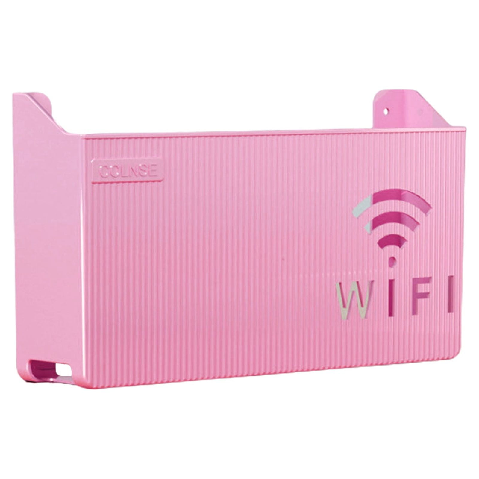 Wall Mounted Wifi Router Storage Box Cable Power Plus Wire Bracket ...