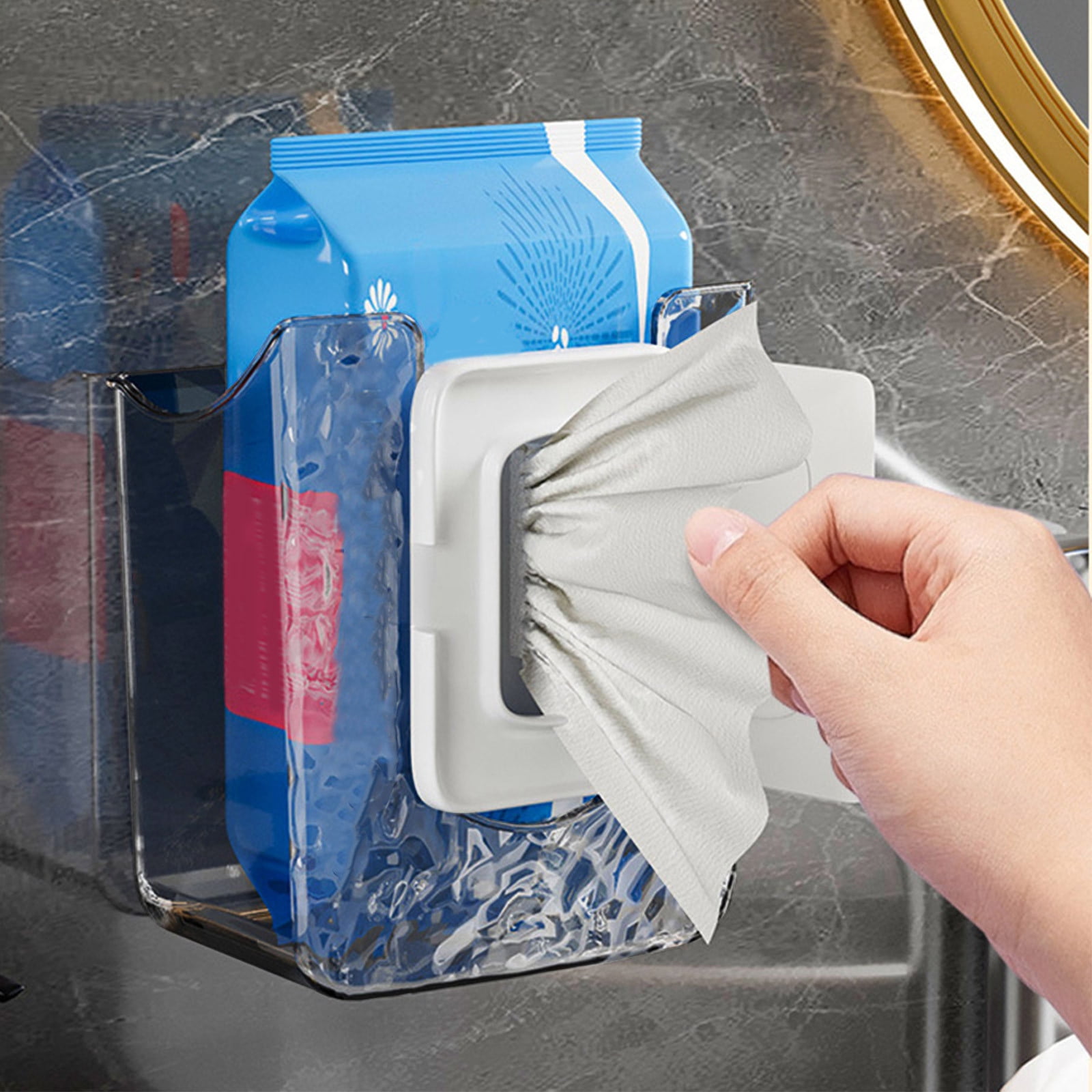 Wall Mounted Wipes Dispenser,Wall Mounted Tissue Box Holder,Wet Towel ...