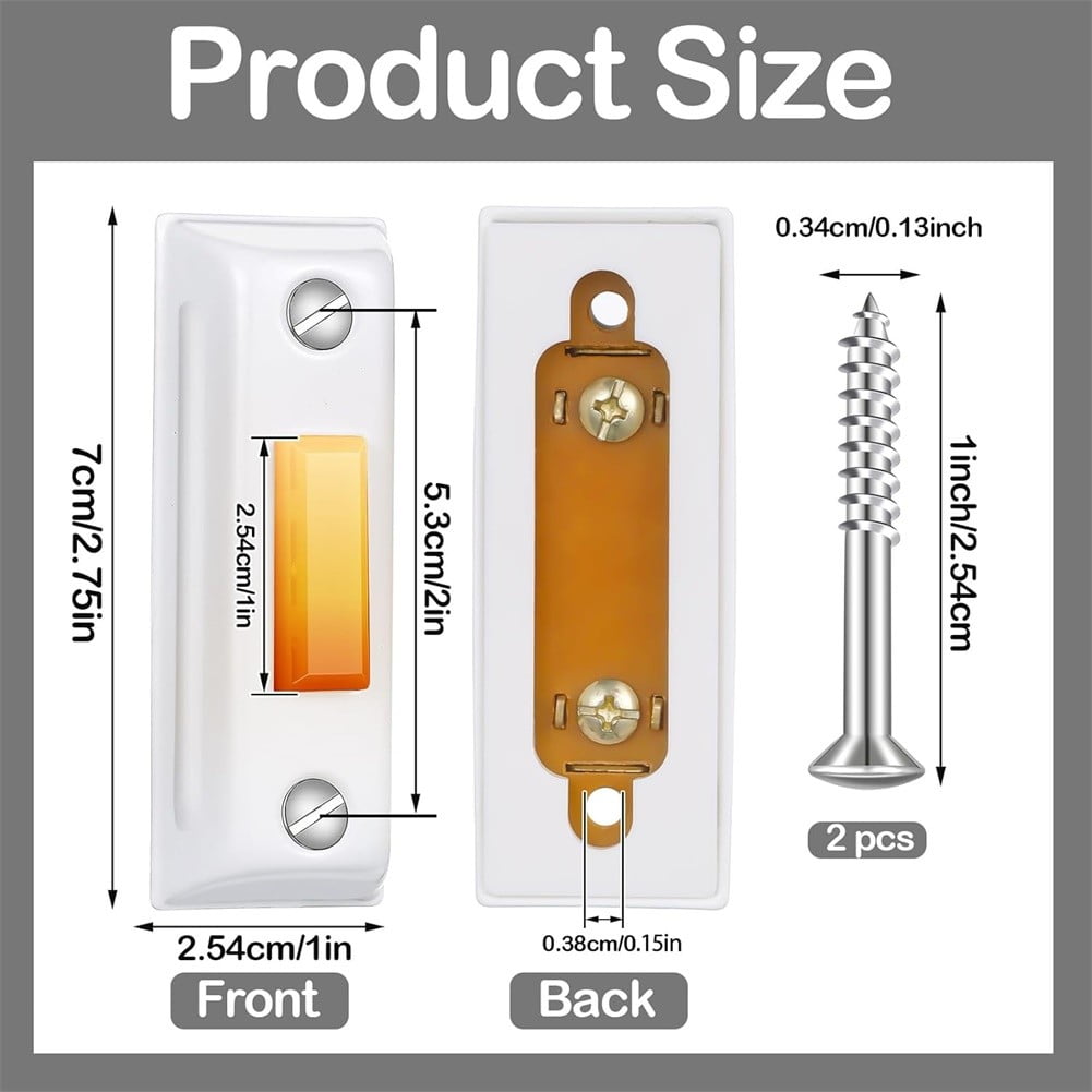 Wall Mounted Wired Lighted Metal Doorbell Door Bell Push Button Switch ...